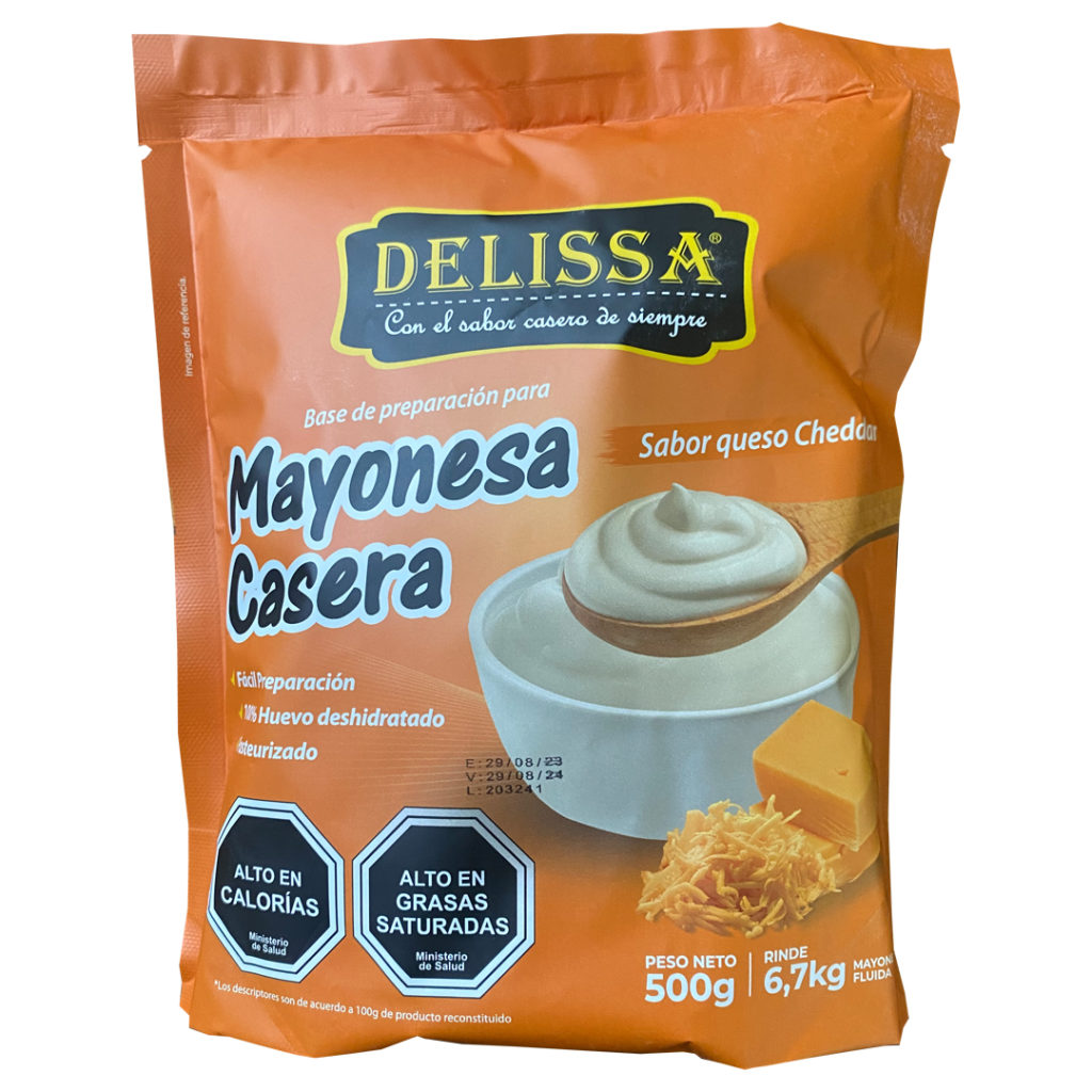Mayonesa Casera en polvo Queso Cheddar 500g. Delissa – Agro Newen