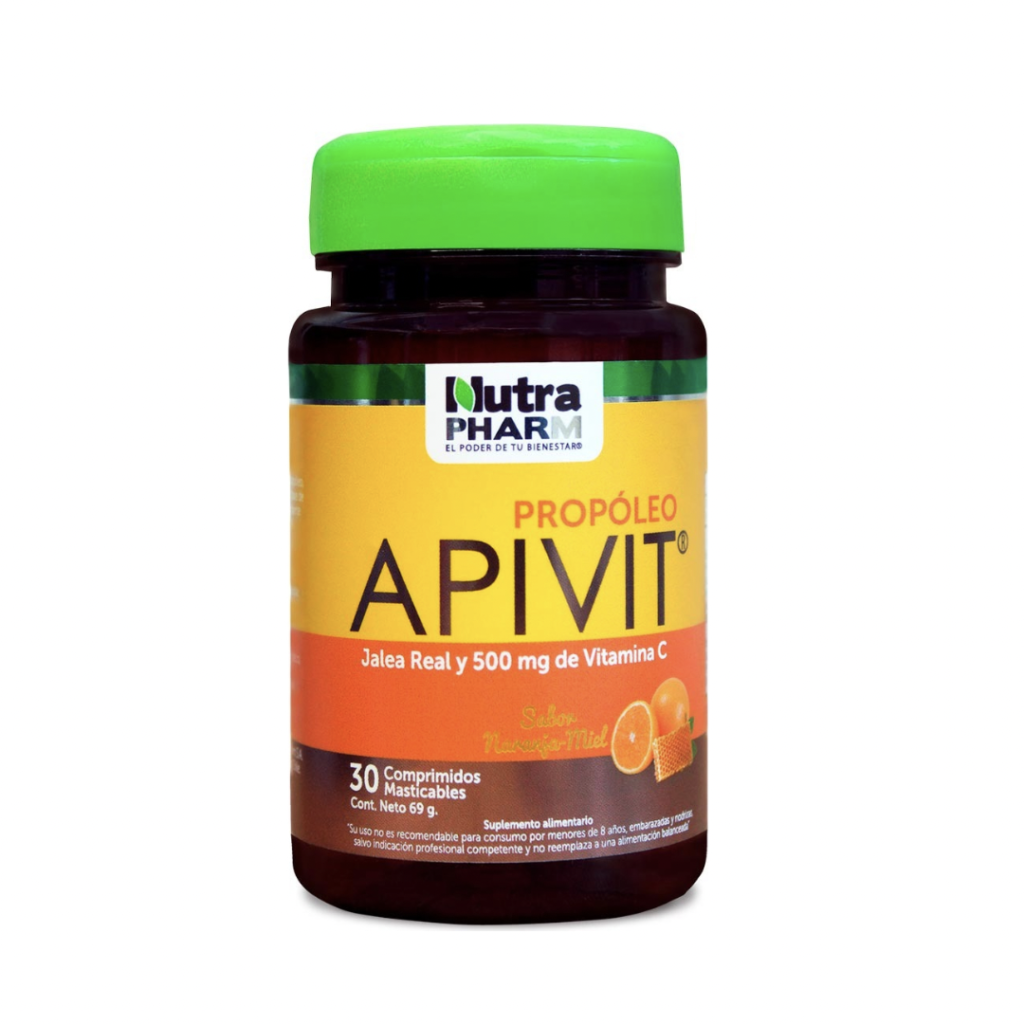 Apivit Propóleo Adultos Jalea Real y Vitamina C 30 Comprimidos ...