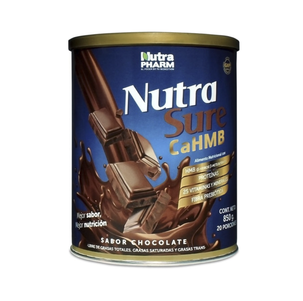 Nutra Sure CaHMB Chocolate 850g. Nutra Pharm – Agro Newen