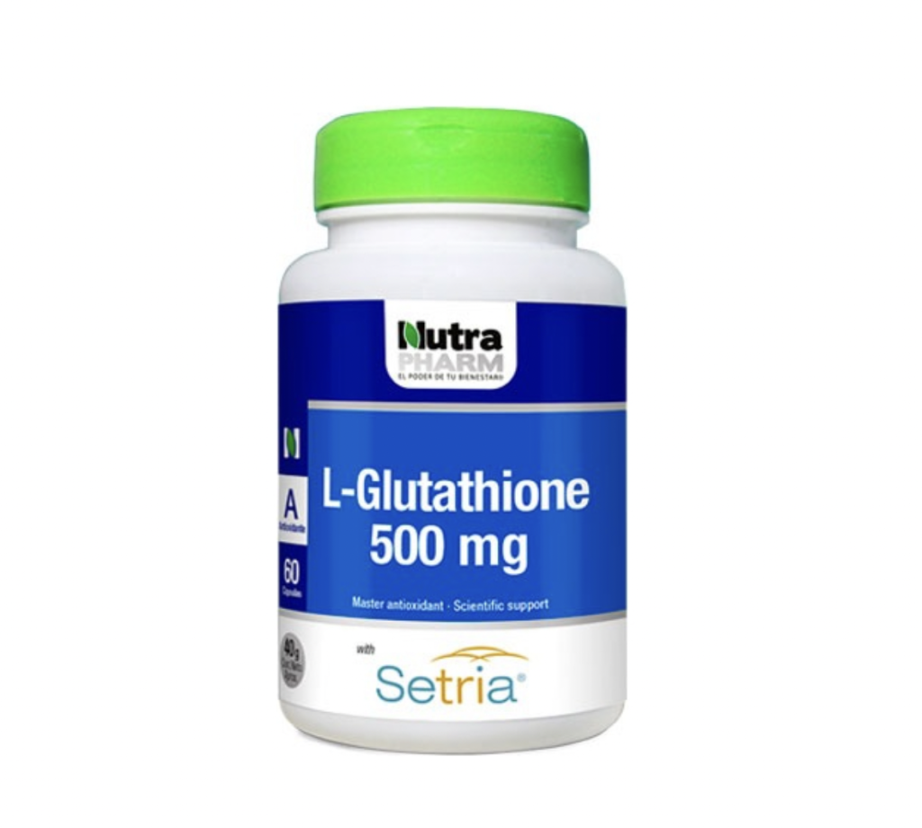 L-Glutathione 500mg. Antioxidante Master 60 Cápsulas Nutra Pharm – Agro ...