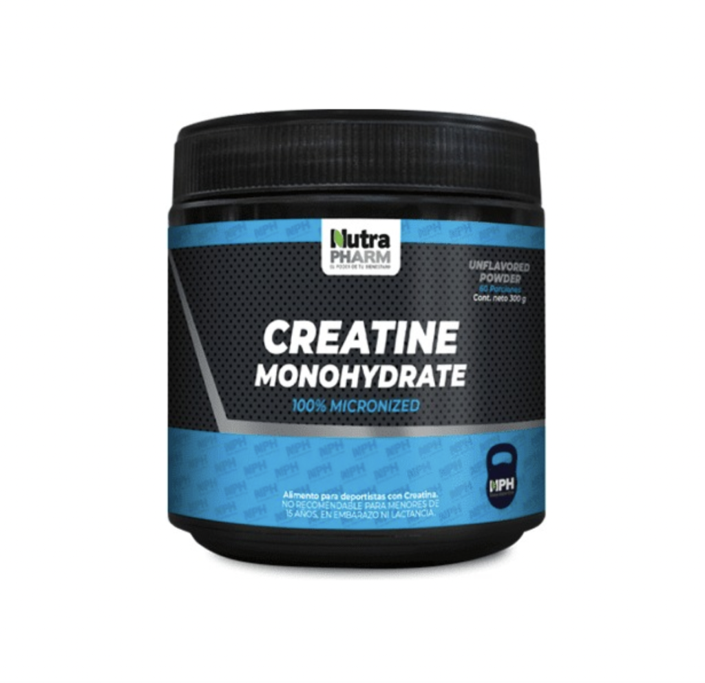 Creatina Monohidratada 300g. Suplemento Deportivo Nutra Pharm – Agro Newen